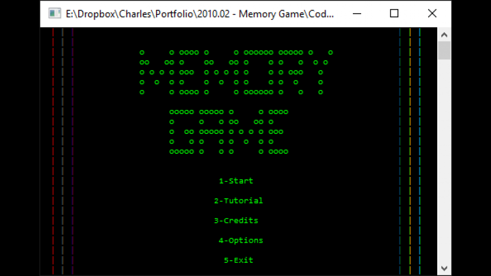 GitHub - CharlesNascimento/Memory-Game: Memory Game is a pure command ...