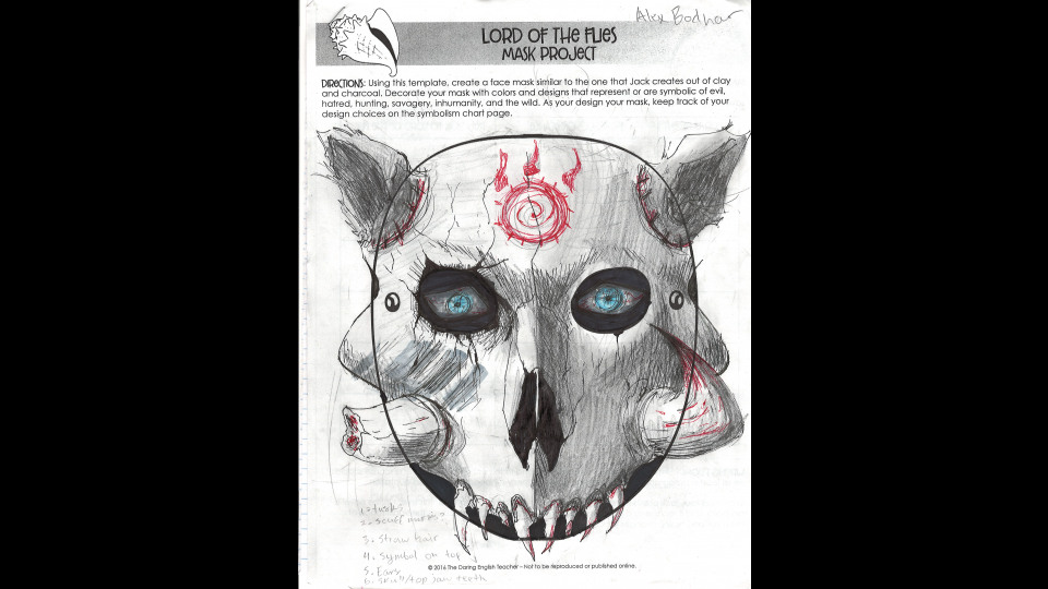 Lord Of The Flies Jack Merridew Mask