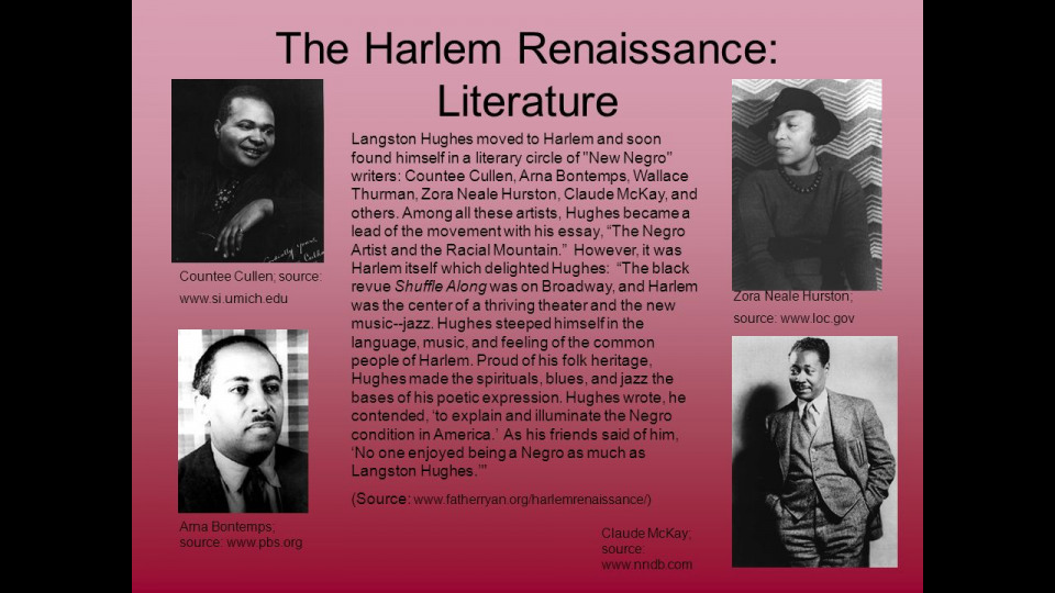 Harlem Renaissance Countee Cullen