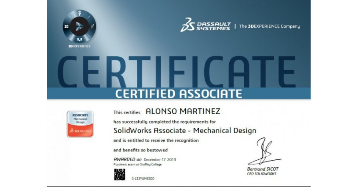 Certified solidworks associate - ggberlinda